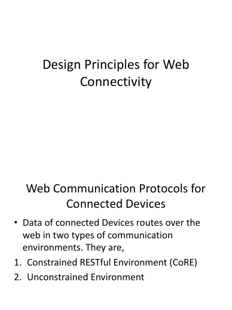 Iot Unit3 Web Comm Protocols Pdf Hypertext Transfer Protocol Representational State Transfer