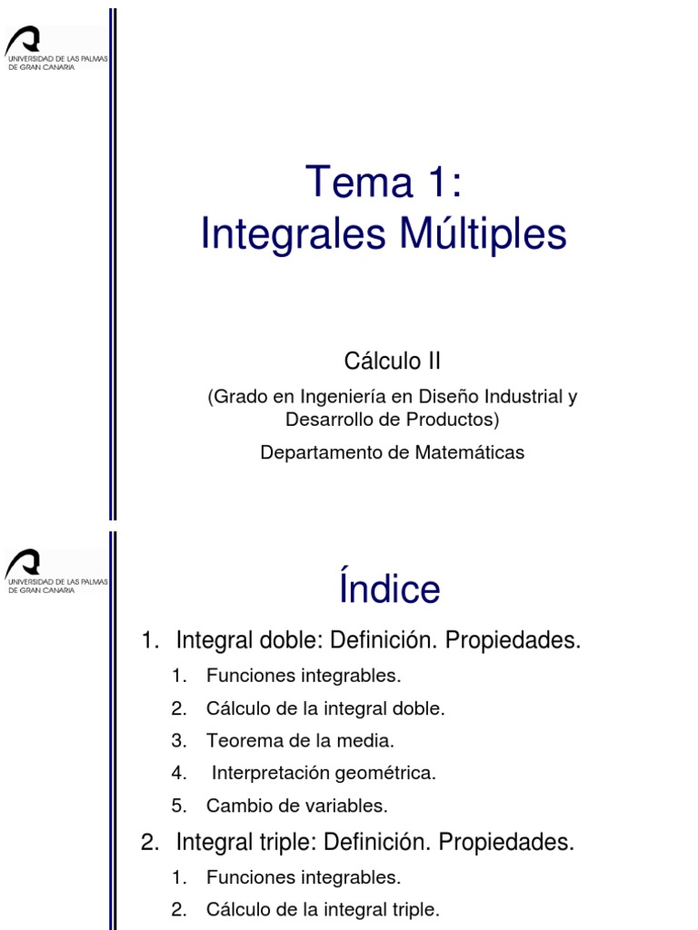 Integrales Multiples | PDF | Integral | Rotación