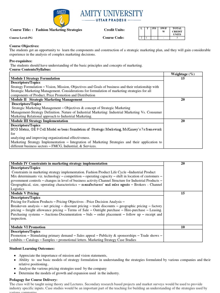 Marketing Strategy | PDF | Marketing Strategy | Strategic Management