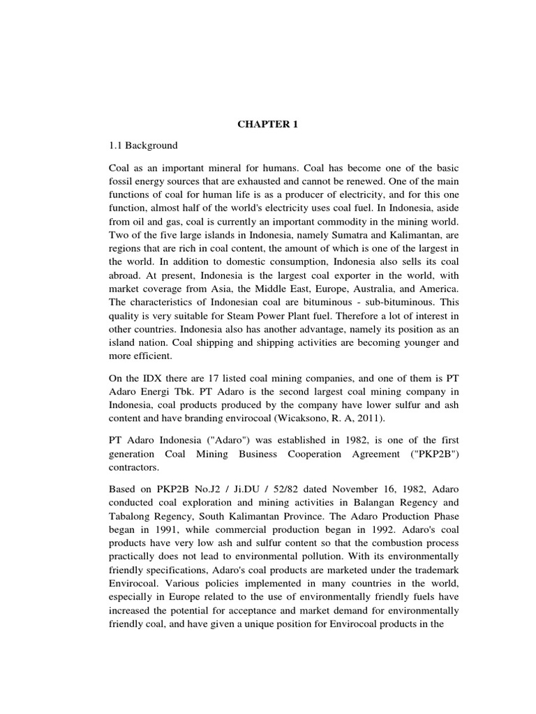 Adaro's Company Analysis | PDF | Strategic Management | Goal