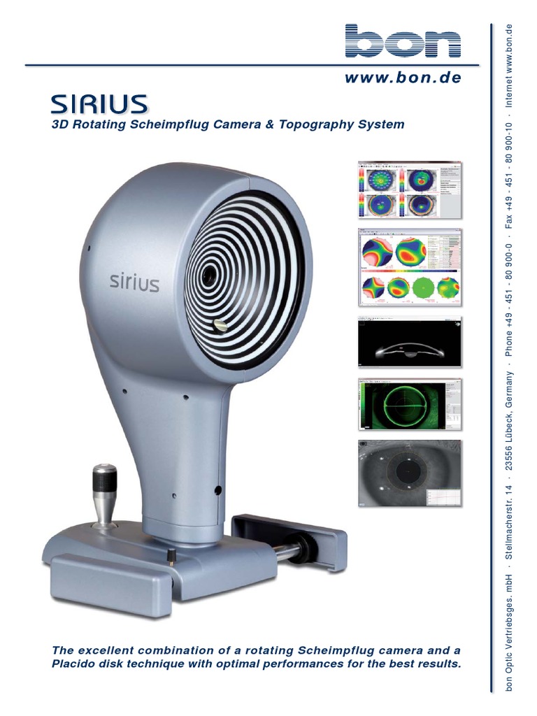 Sirius New Brochure PDF | PDF | Cornea | Facial Features