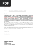 Request Letter For Industrial Visit | PDF | Career & Growth | Business