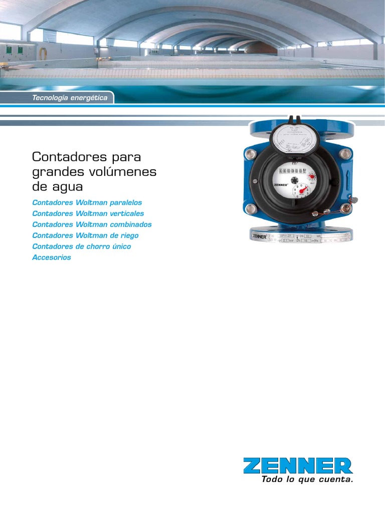 Contadores Woltman de Agua Zenner | PDF | Reloj | Medición