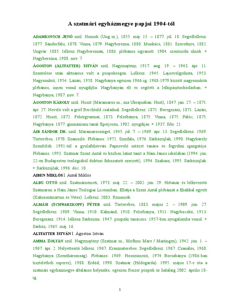 A Papok Nevsora 1904 | PDF