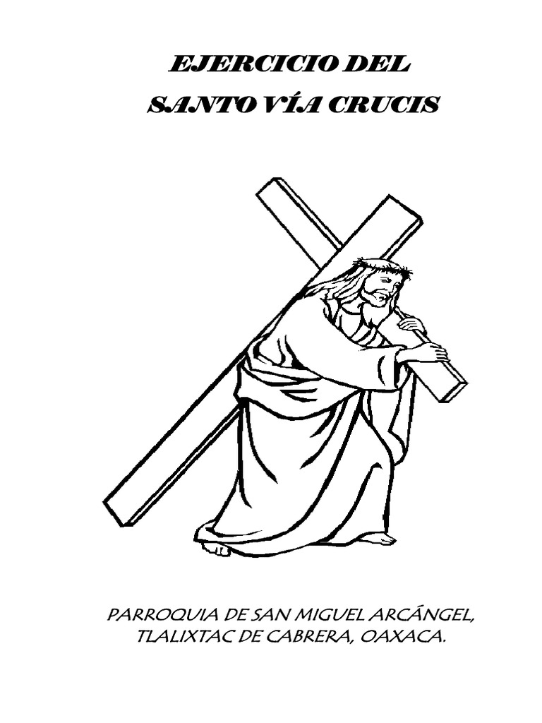 Via Crucis Imprimir | PDF | Estaciones de la Cruz | María, madre de Jesús