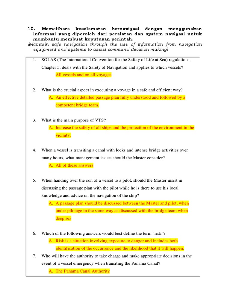Navigational Safety and Communication Signals | PDF | Port And ...