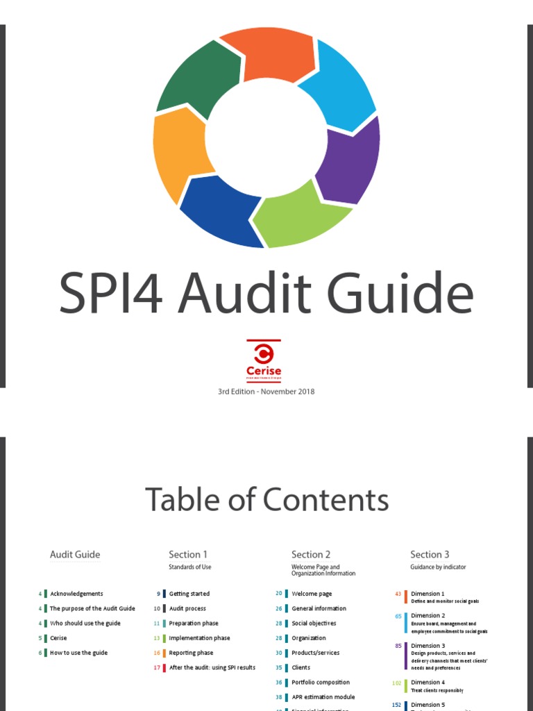 SPI4 Social Performance Audit Guide | PDF | Microfinance | Goal
