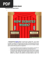 Sentence Starters Debate Notes and Discussion Cards | PDF | Cognition ...