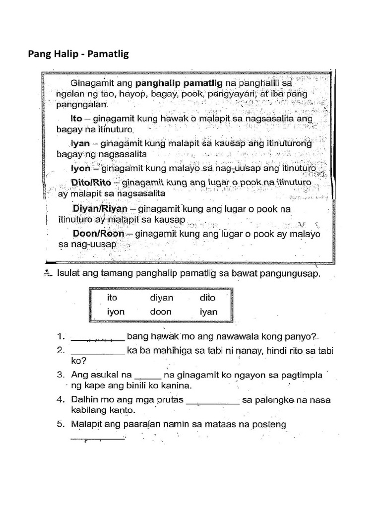 PangHalip For Grade 2 | PDF