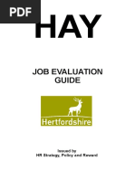 Hay Job Evaluation Guide PDF | PDF | Employment | Thought