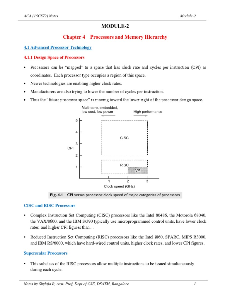 Module 2 ACA Notes | PDF | Central Processing Unit | Cpu Cache Module 2 ACA Notes | PDF | Central Processing Unit | Cpu Cache