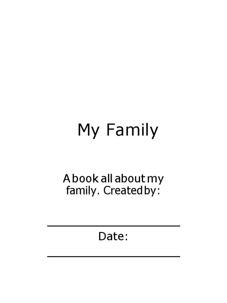All About My Family | PDF