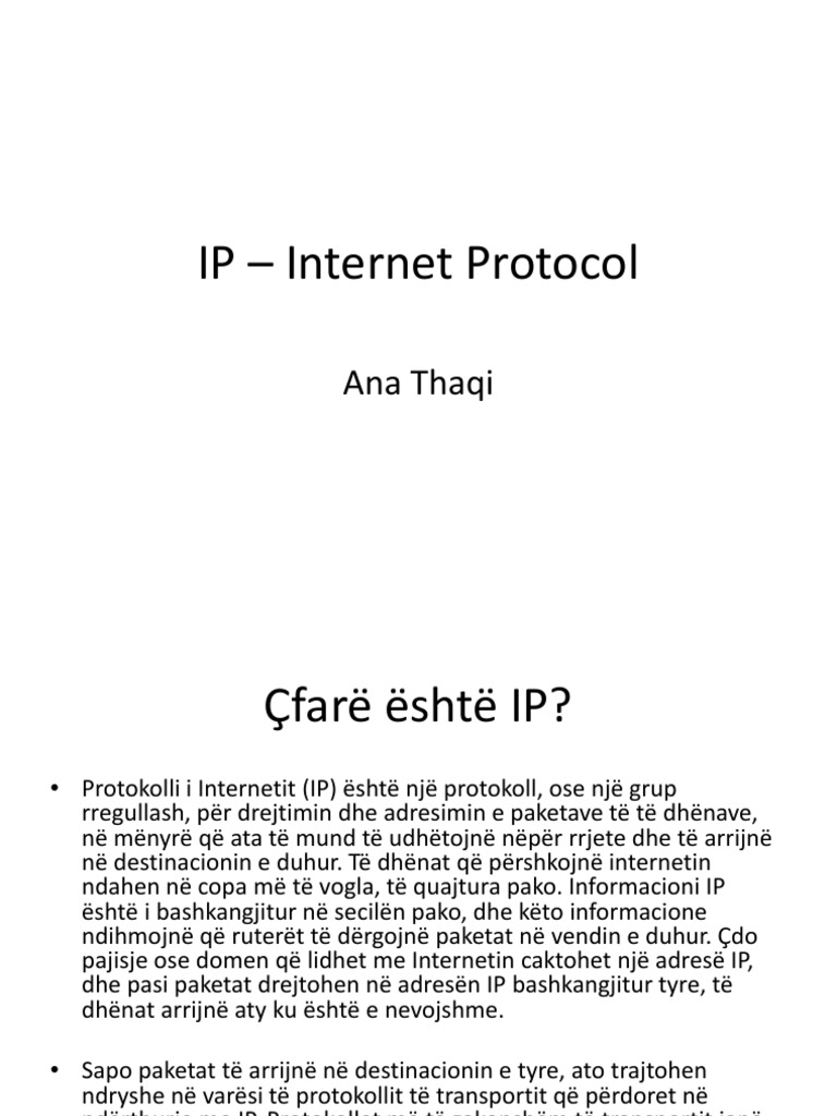 Protokolet e Internetit | PDF