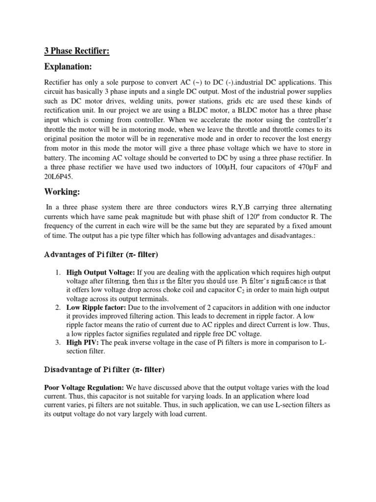 3 Phase Rectifier | PDF | Rectifier | Direct Current