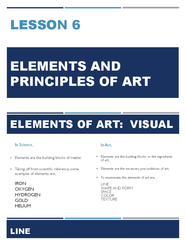 Elements and Principles of Art | PDF | Perspective (Graphical) | Shape