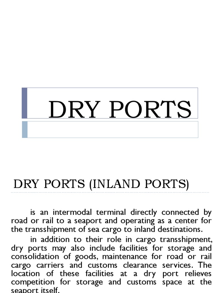 Dry Ports | PDF