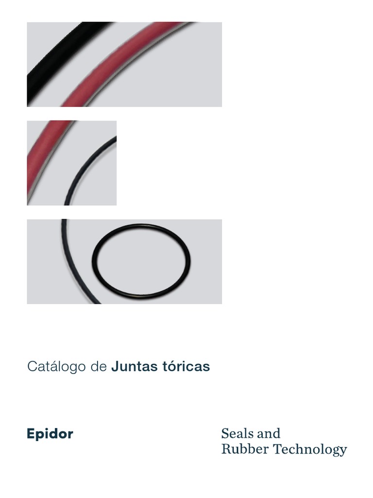 08 Epidor Seals and Rubber Technology Catalogo Juntas Toricas | PDF | Silicona | Polímeros