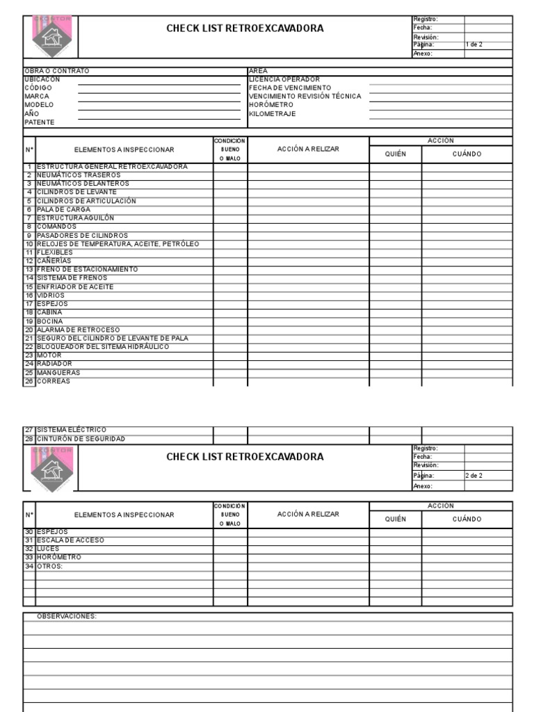 Check List Retro | PDF | Vehículos | Vehículo de motor