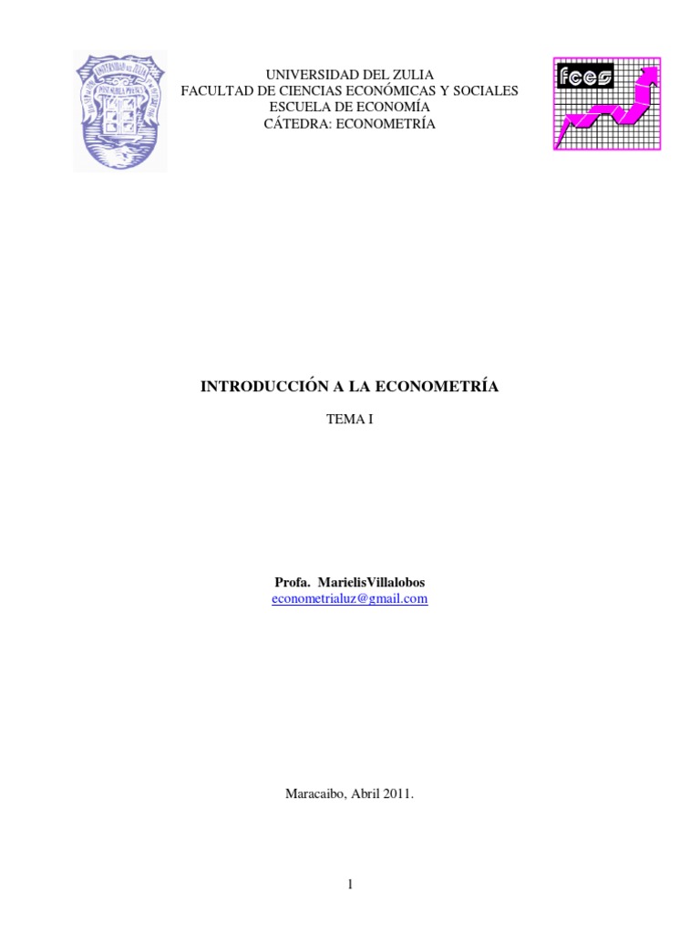 Introduccion A La Econometria | PDF | Econometría | Modelo matemático
