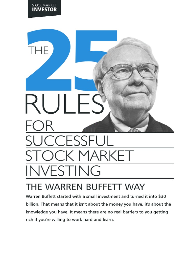 25 Rules For Successful Investment | PDF | Stock Market | Investing