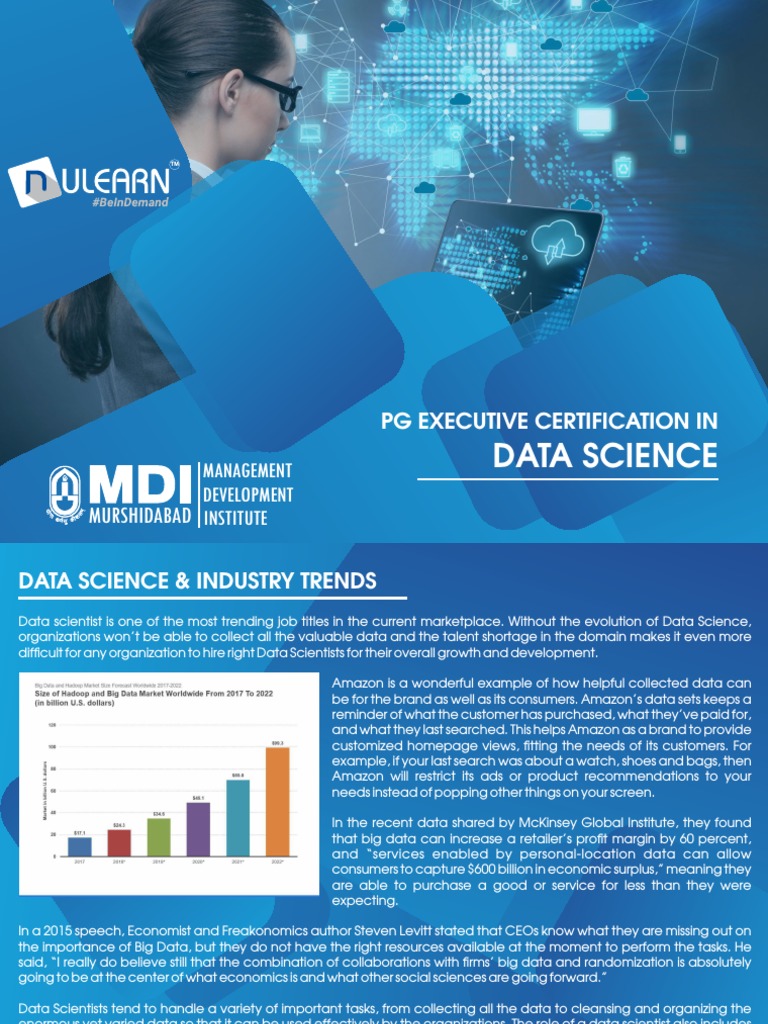 PG Diploma Data Science Brochure Min | PDF | Data Science | Analytics