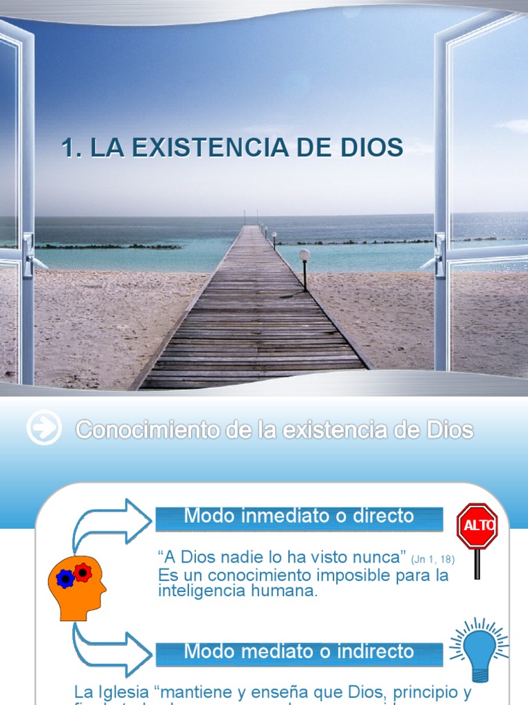 01 Existencia De Dios Pdf Dios Existencia