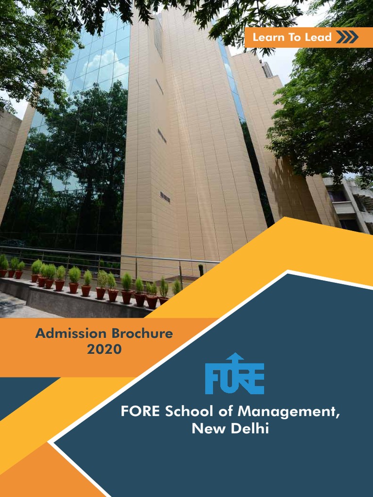 FORE_School_of_Management_Admissions_Brochure | Master Of Business ...