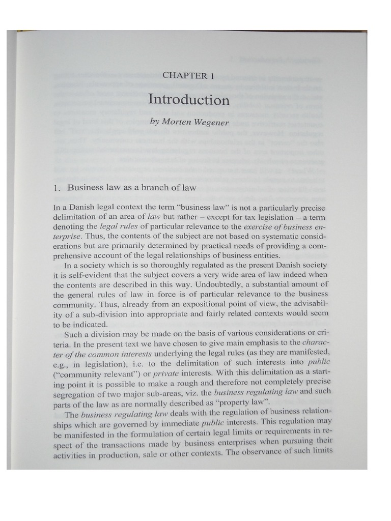 Danish Business Law | PDF