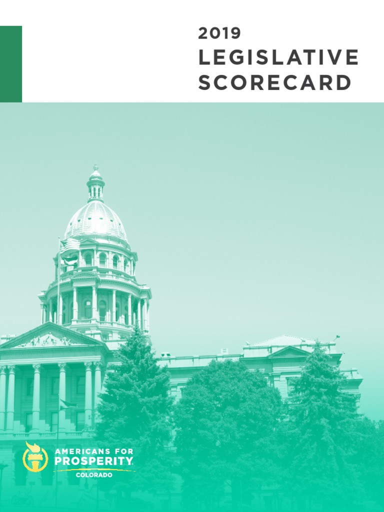 2019 AFP Colorado Legislative Scorecard | PDF | Lawsuit | Government ...