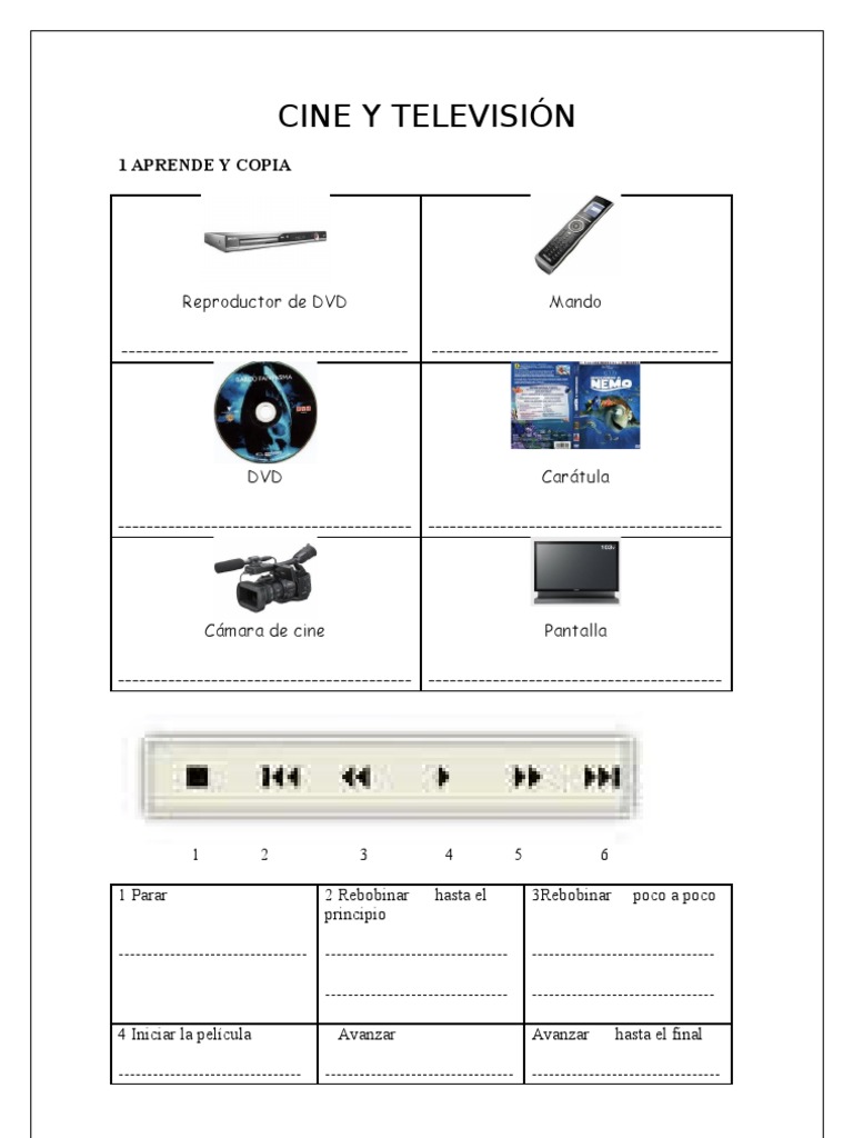 Vocabulario Cine y Televisión | PDF