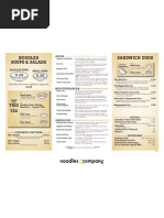 Ruscello Menu | PDF | Salad | European Cuisine