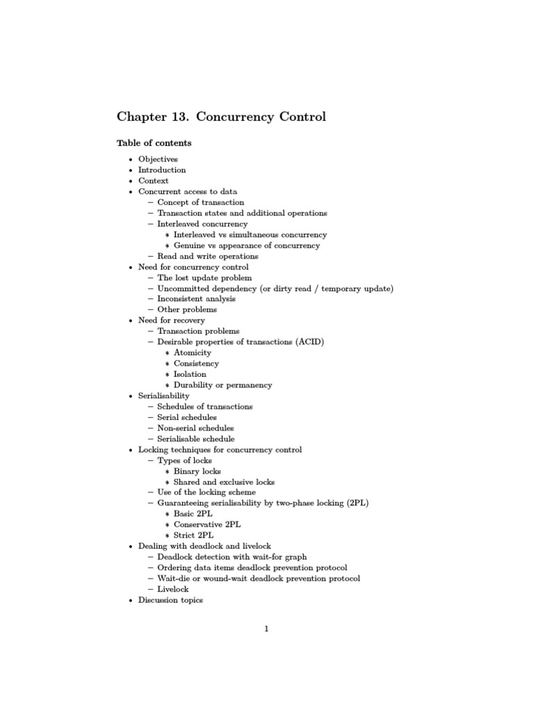 Concurrency Control Dbms Download Free Pdf Database Transaction Acid