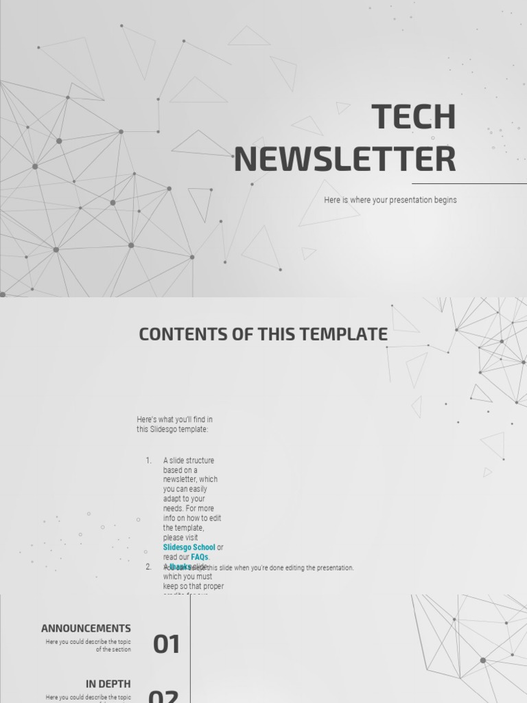 Tech Newsletter by Slidesgo | PDF | Planets | Solar System