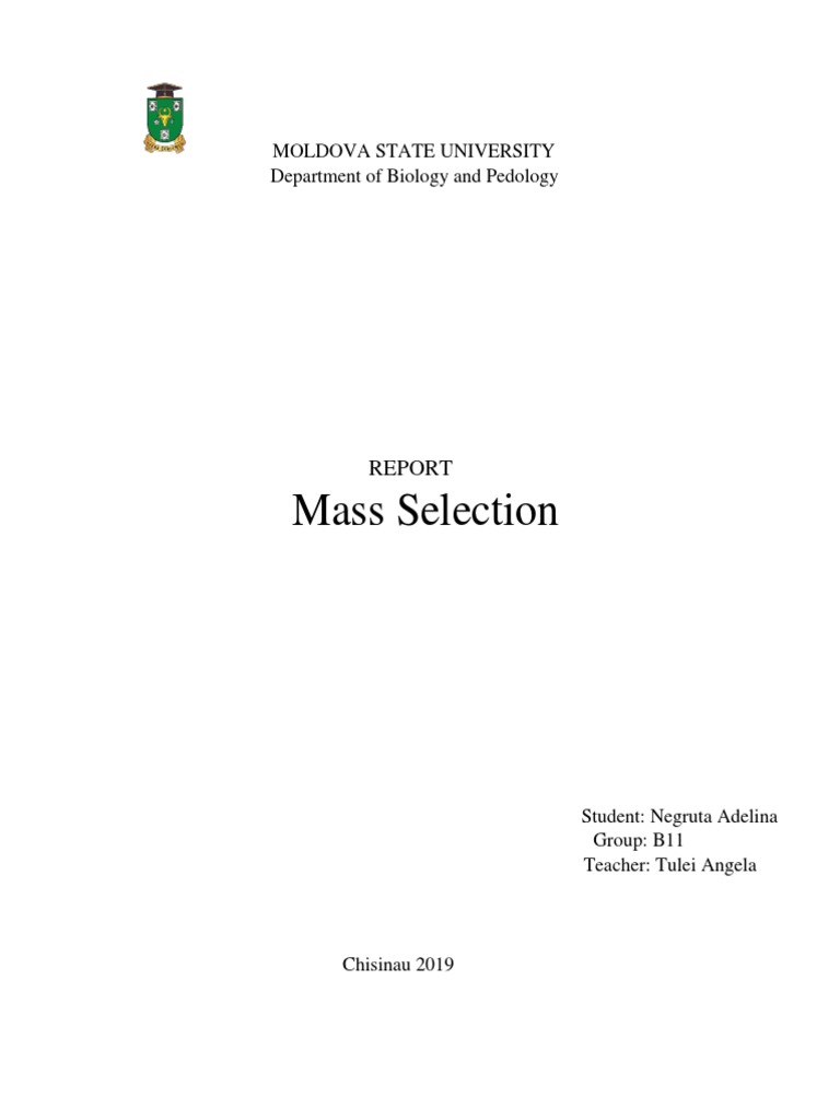 Mass Selection | PDF | Natural Selection | Plant Breeding