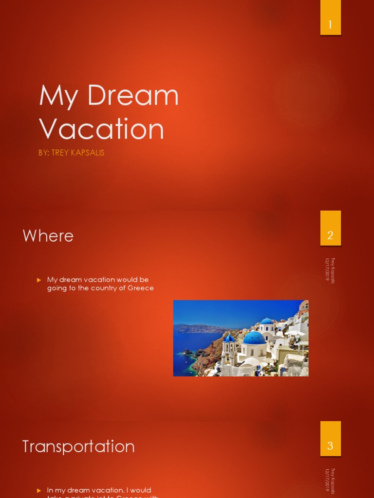 Dream Vacation Powerpoint | PDF