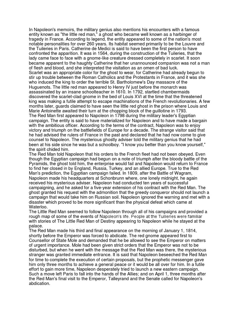 Little Red Man | PDF | Napoleon | France