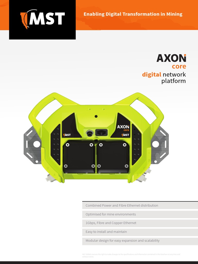 MST Global - AXON Core Datasheet | Download Free PDF | Ethernet ...