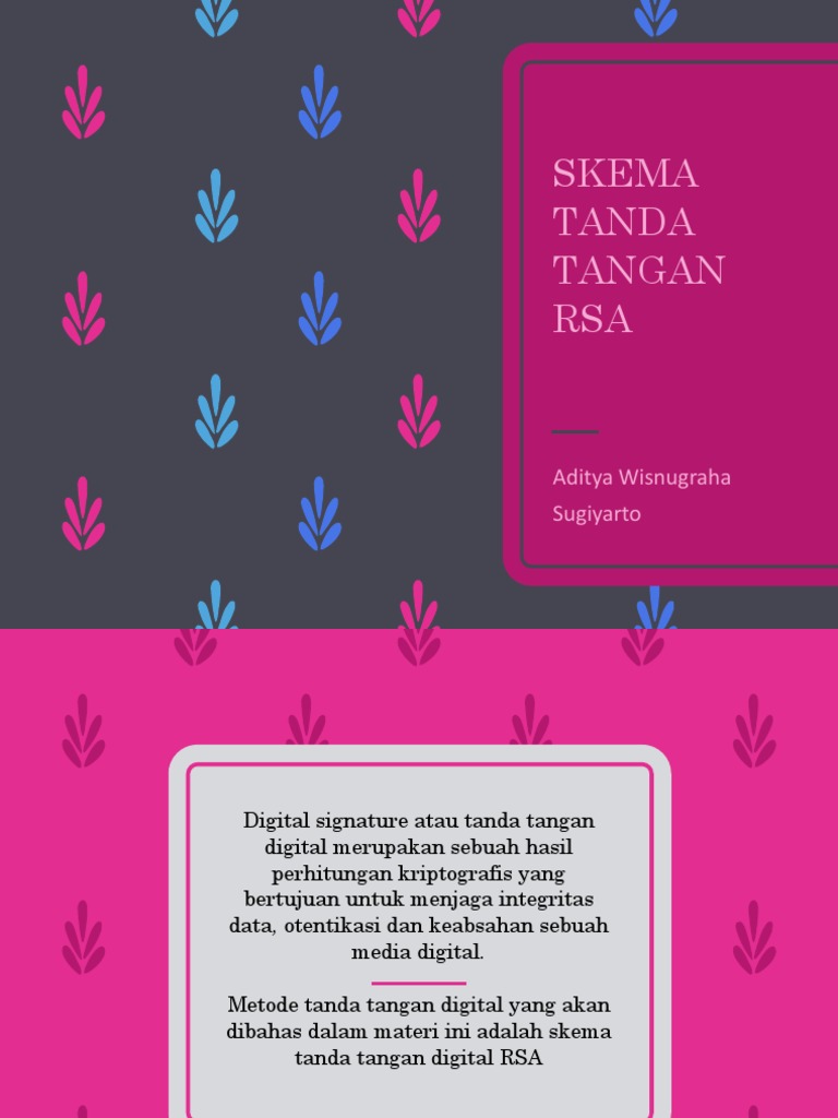 Skema Tanda Tangan Rsa | PDF