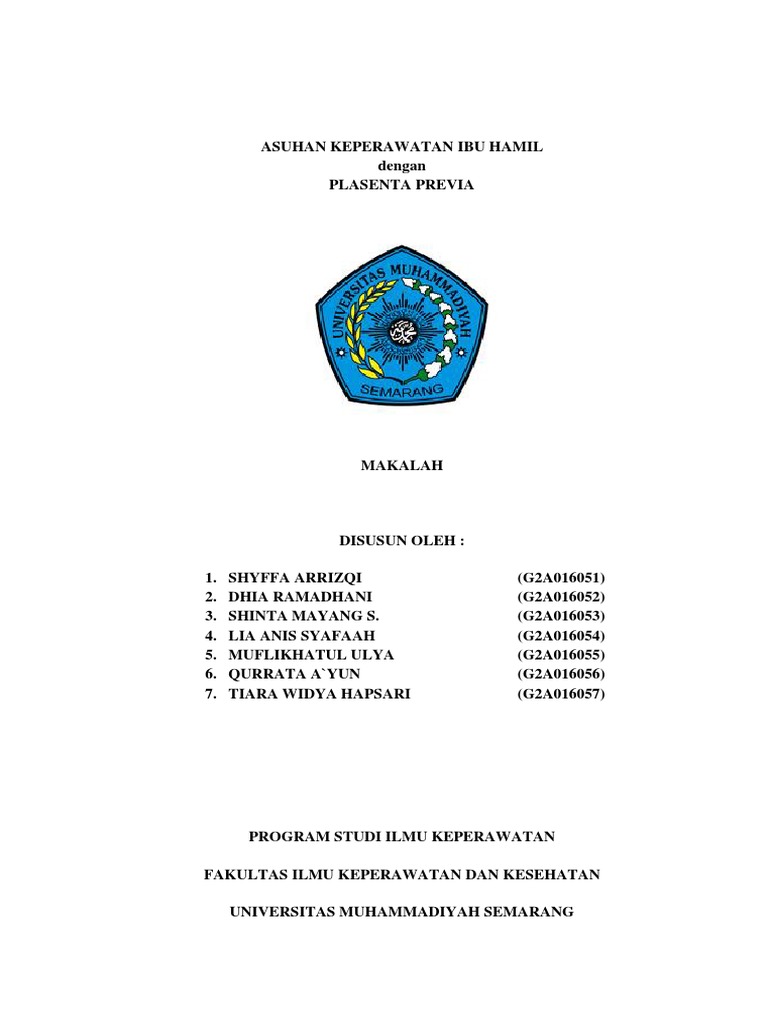 Asuhan Keperawatan Plasenta Previa | PDF