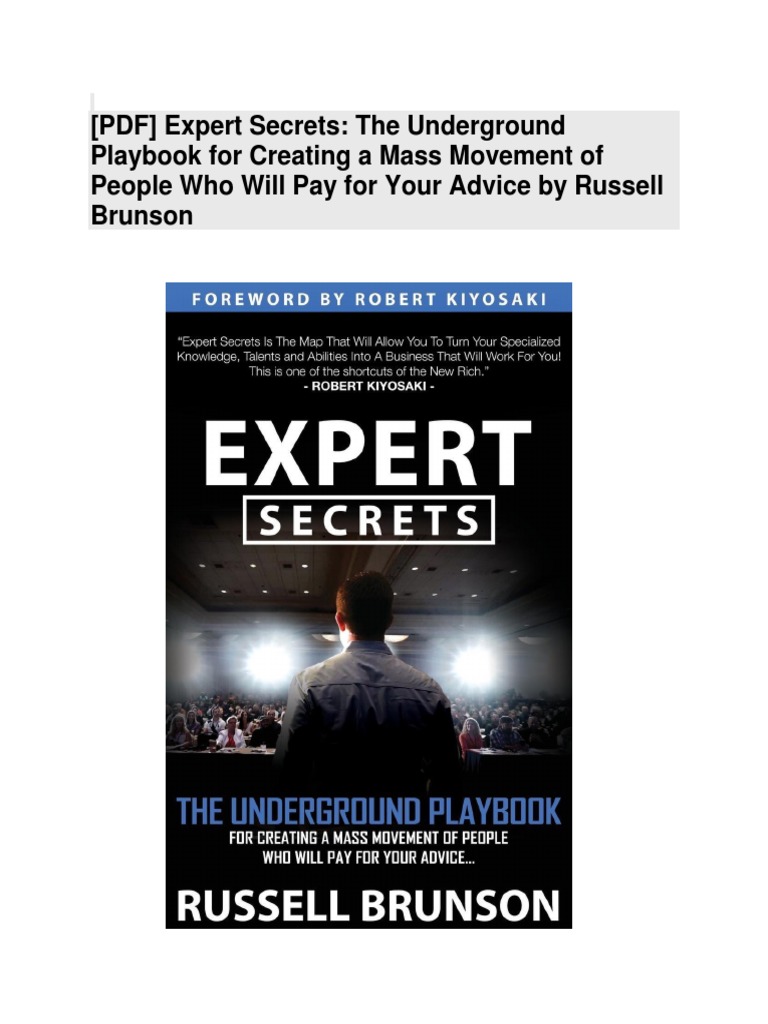 PDF_Expert_Secrets_by_Russell_Brunson.pdf | Storytelling | Communication