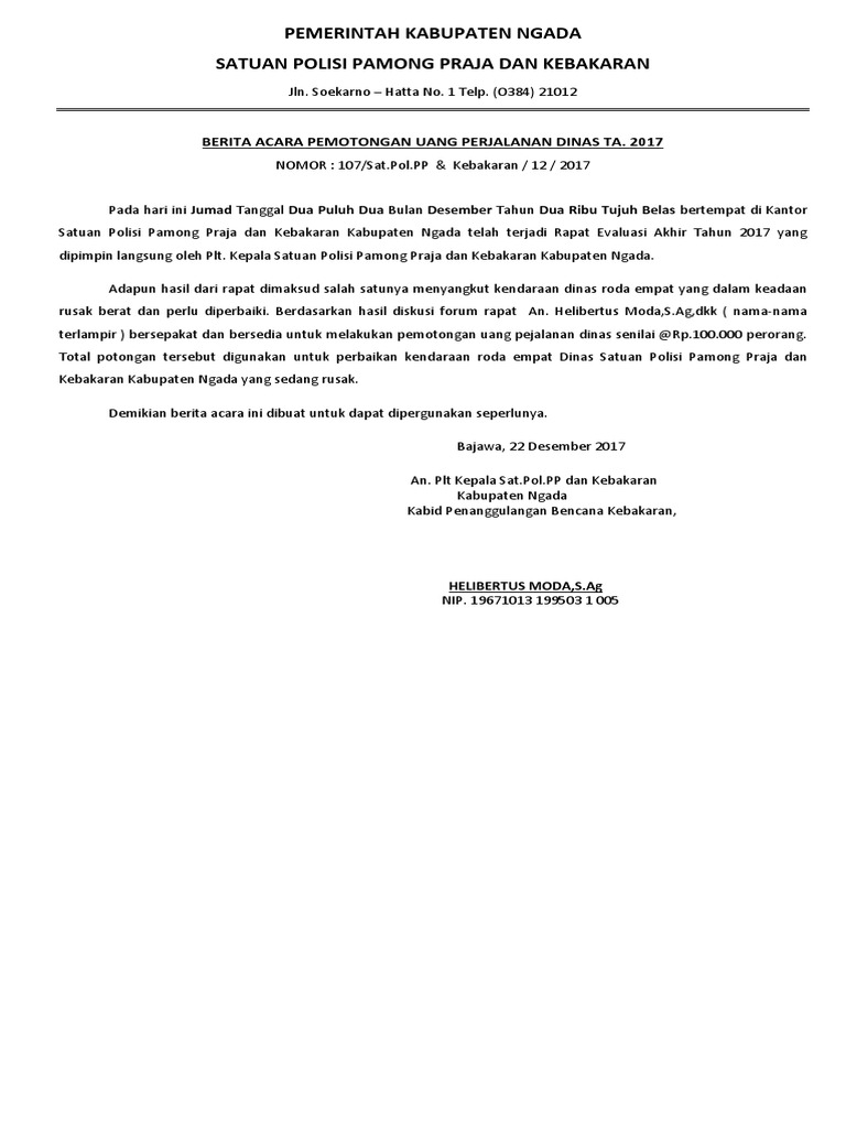 Surat Kop. Polpp | PDF