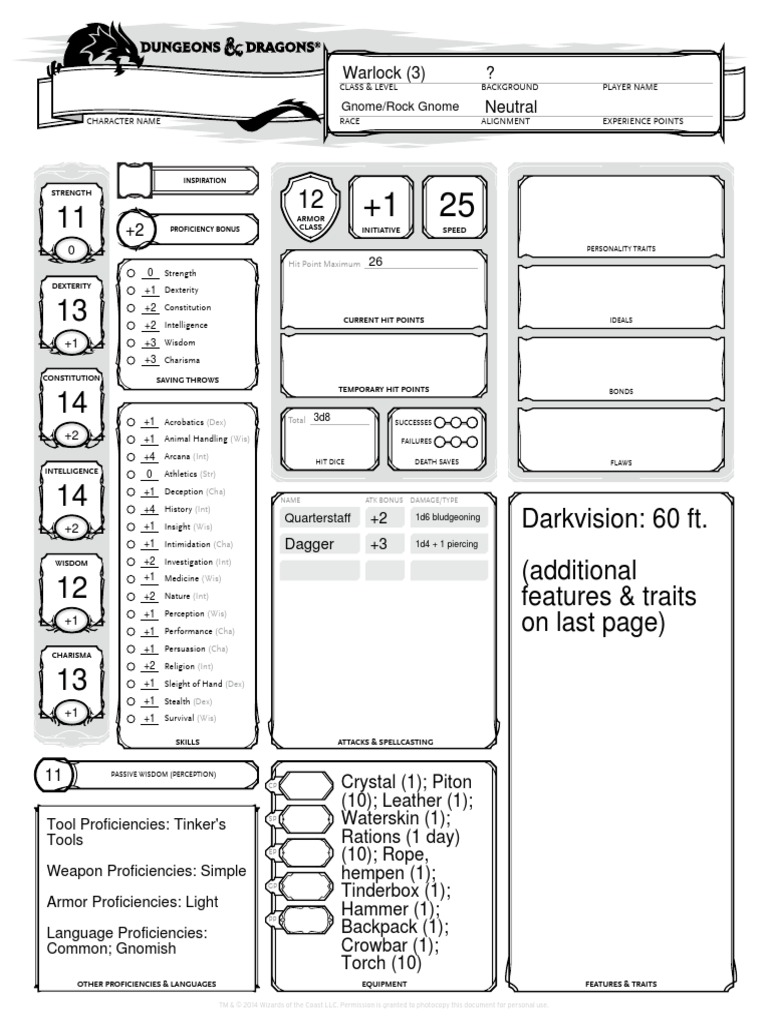 Gnomo DND | PDF | Fantasy Games | Role Playing