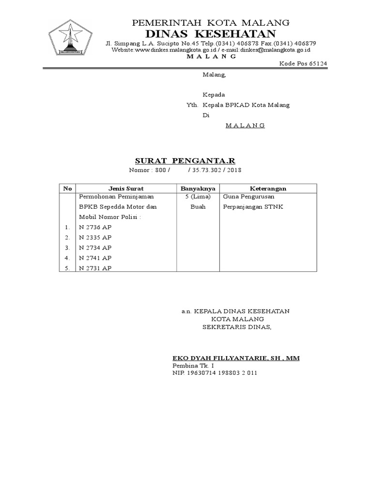 Kop Dinkes Baru | PDF