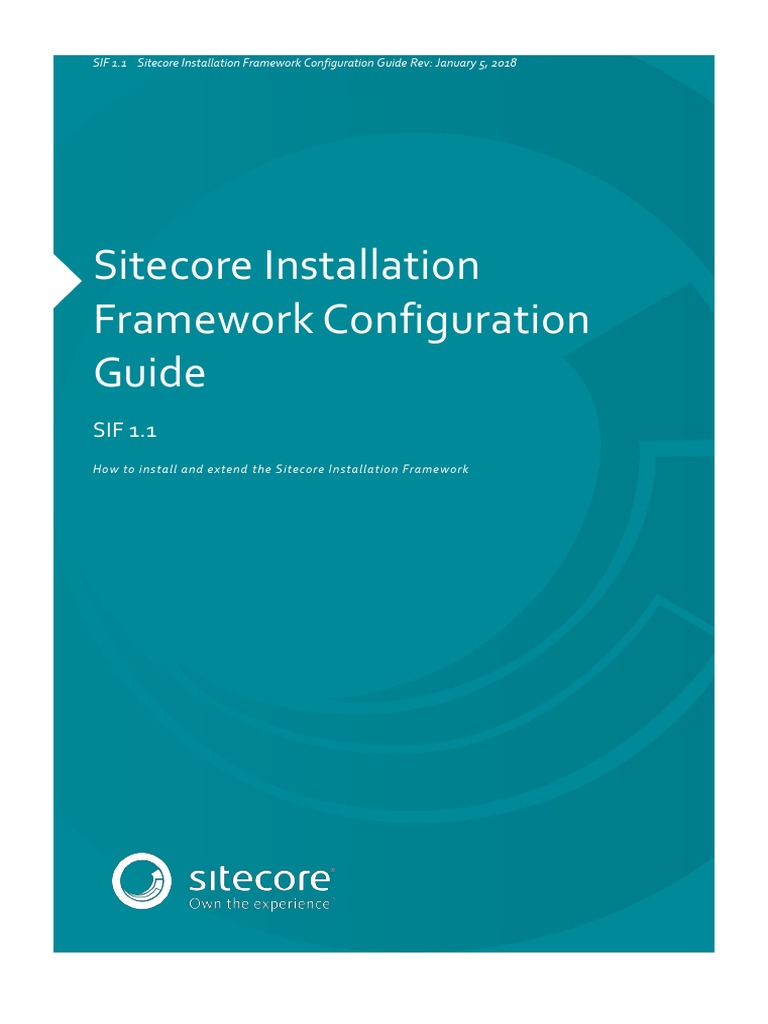 Sitecore Installation Framework Configuration Guide 1.1 PDF | PDF | Parameter (Computer ...