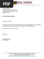 Authorization for Meralco Electric Service | PDF | Business | Finance & Money Management