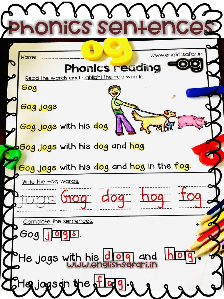 Phonics Sentences Pack 1 | Download Free PDF | Writing