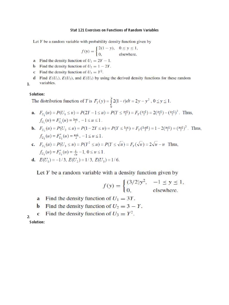 Applied Probability Exercises | PDF
