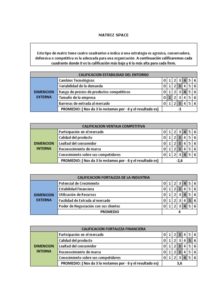 Matriz Space | PDF | Producto (Negocio) | Mercado (economía)
