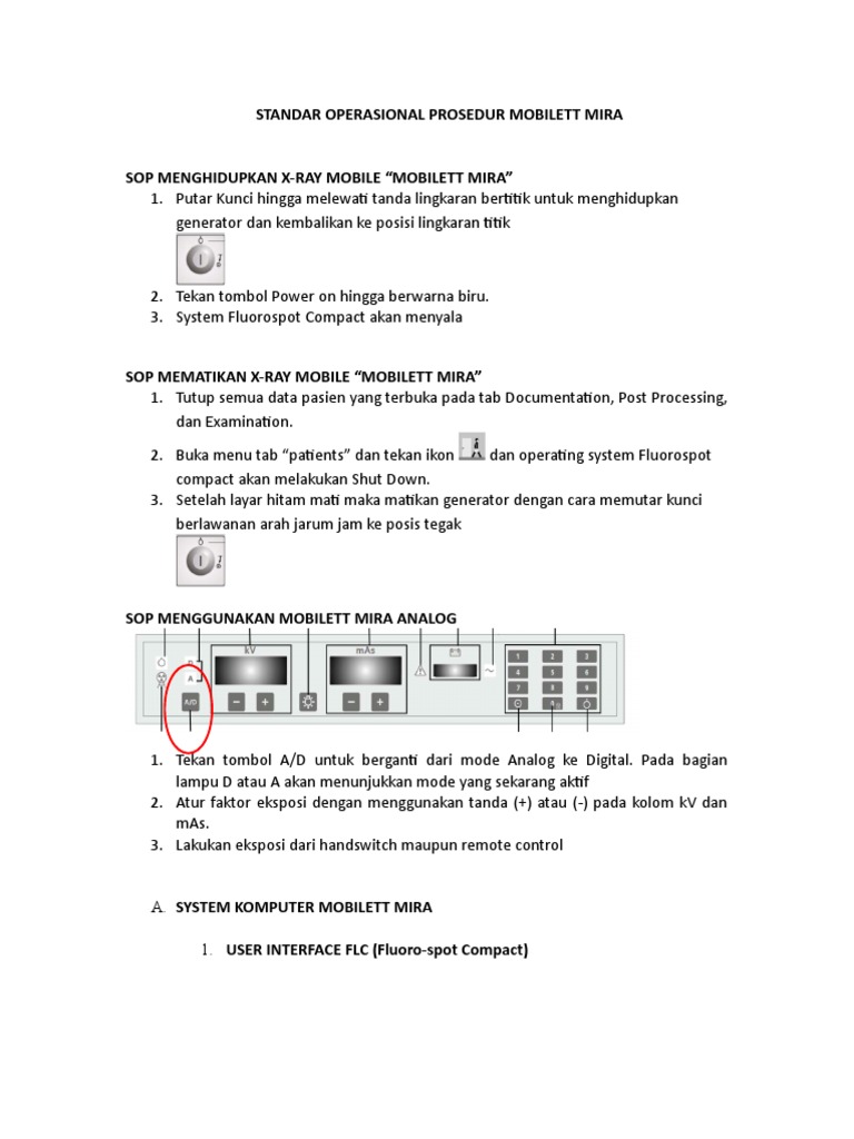 Sop Mobilett Mira | PDF | Metode & Bahan Ajar | Komputer