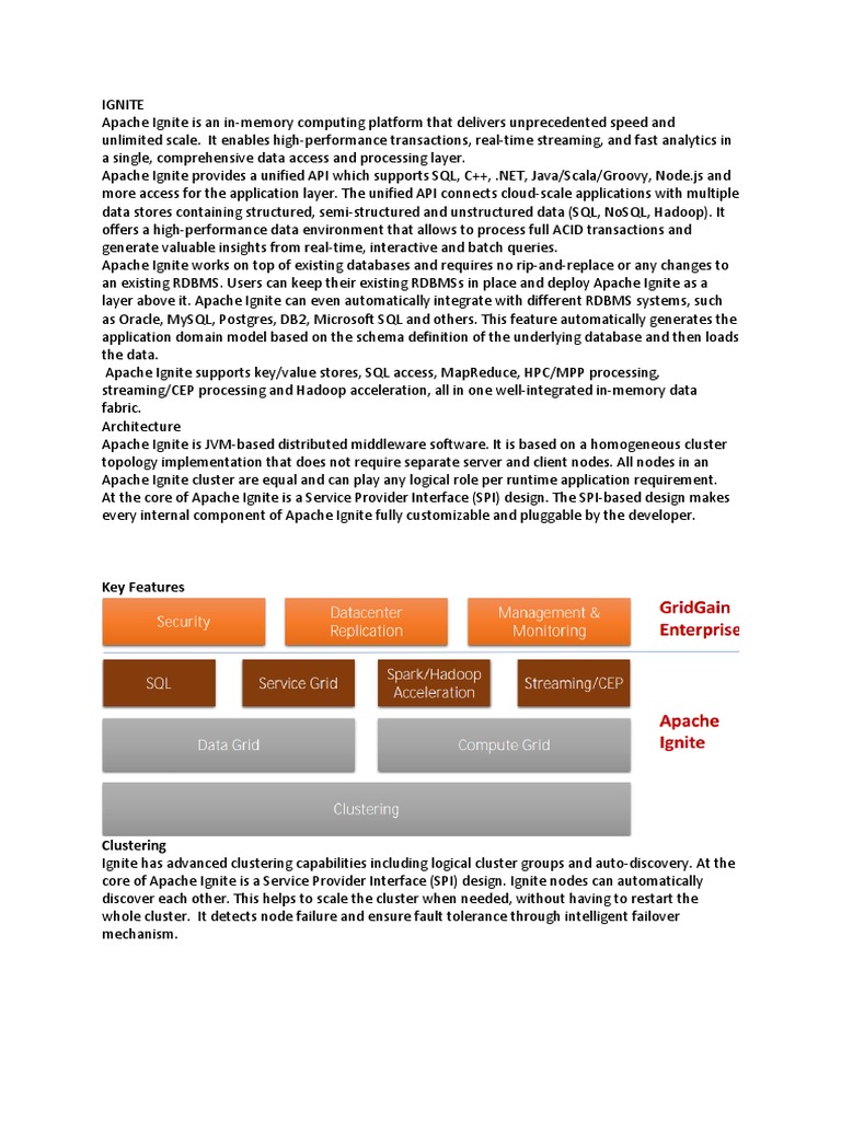 IGNITE | PDF | Computer Cluster | Cache (Computing)
